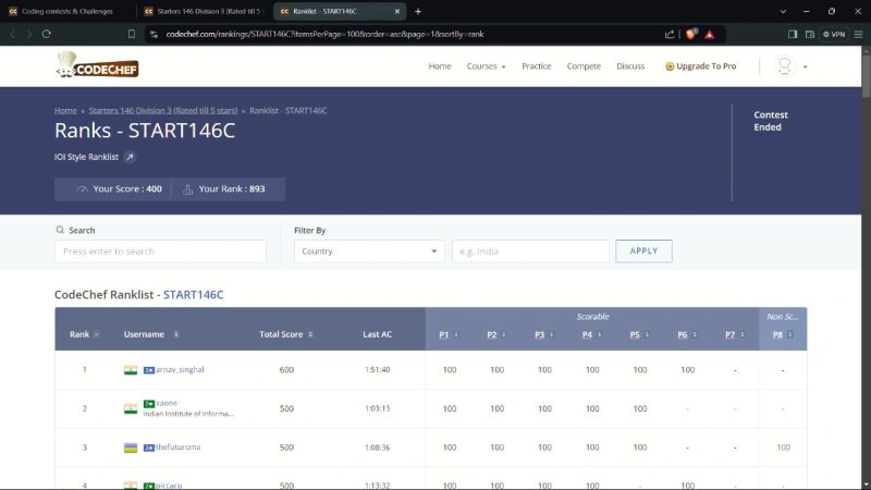 Hrithiman Guha on LinkedIn: #codechef #cp #rating #contest Hrithiman Guha on LinkedIn: #codechef #cp #rating #contest