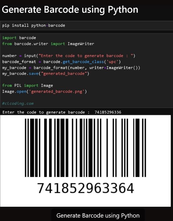 Waqas Khan on LinkedIn: #python #coding #barcode #programming # ... Waqas Khan on LinkedIn: #python #coding #barcode #programming # ...