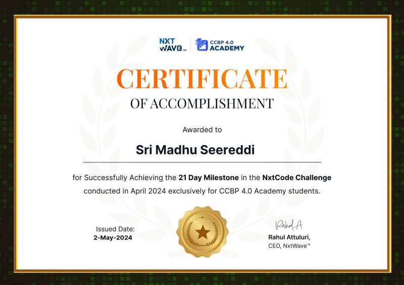 Seereddy Sai madhu on LinkedIn: #python #nxtcode #nxtwave # ... Seereddy Sai madhu on LinkedIn: #python #nxtcode #nxtwave # ...