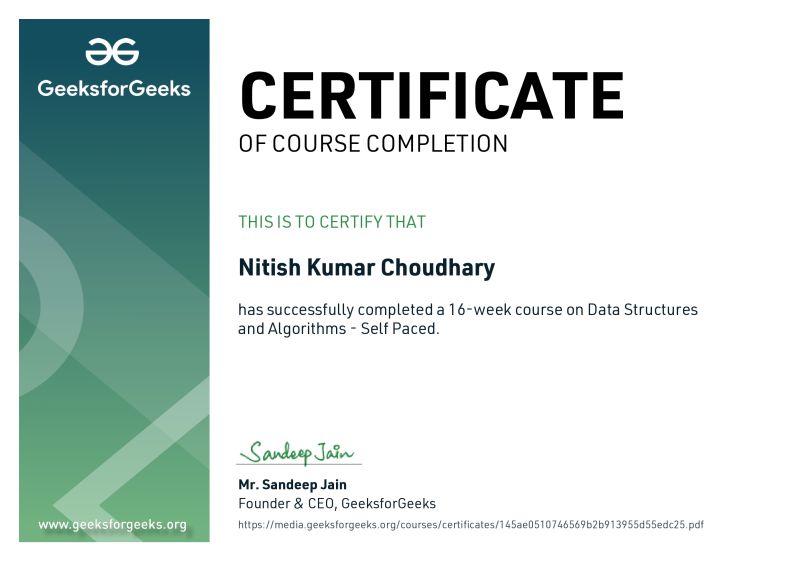 Nitish Kumar Choudhary on LinkedIn: #dsa #algorithms #cpp # ... Nitish Kumar Choudhary on LinkedIn: #dsa #algorithms #cpp # ...