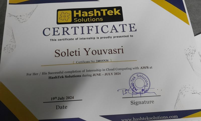Youvasri Soleti on LinkedIn: #cloudcomputing #aws #internship # ... Youvasri Soleti on LinkedIn: #cloudcomputing #aws #internship # ...