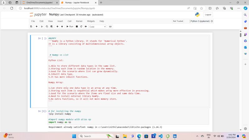 Bhupathi Nithish on LinkedIn: #task34 #task35 #task36 #numpylearning # ... Bhupathi Nithish on LinkedIn: #task34 #task35 #task36 #numpylearning # ...
