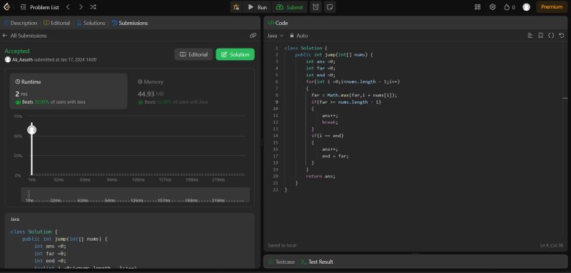 Abdul kalam Aasath on LinkedIn: On Day 49 of LeetCode jump Game 2 (You ... Abdul kalam Aasath on LinkedIn: On Day 49 of LeetCode jump Game 2 (You ...