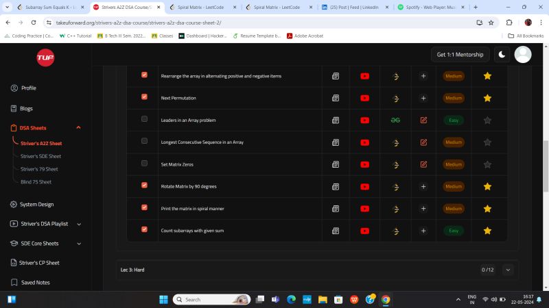 Tanishq Dixit on LinkedIn: #dsa #algorithm #challenge #coding #strivers Tanishq Dixit on LinkedIn: #dsa #algorithm #challenge #coding #strivers