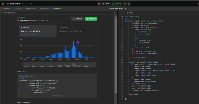 Aryan Yadav on LinkedIn: 🚀 Day 60 of 100: LeetCode Challenge - Sort ... Aryan Yadav on LinkedIn: 🚀 Day 60 of 100: LeetCode Challenge - Sort ...