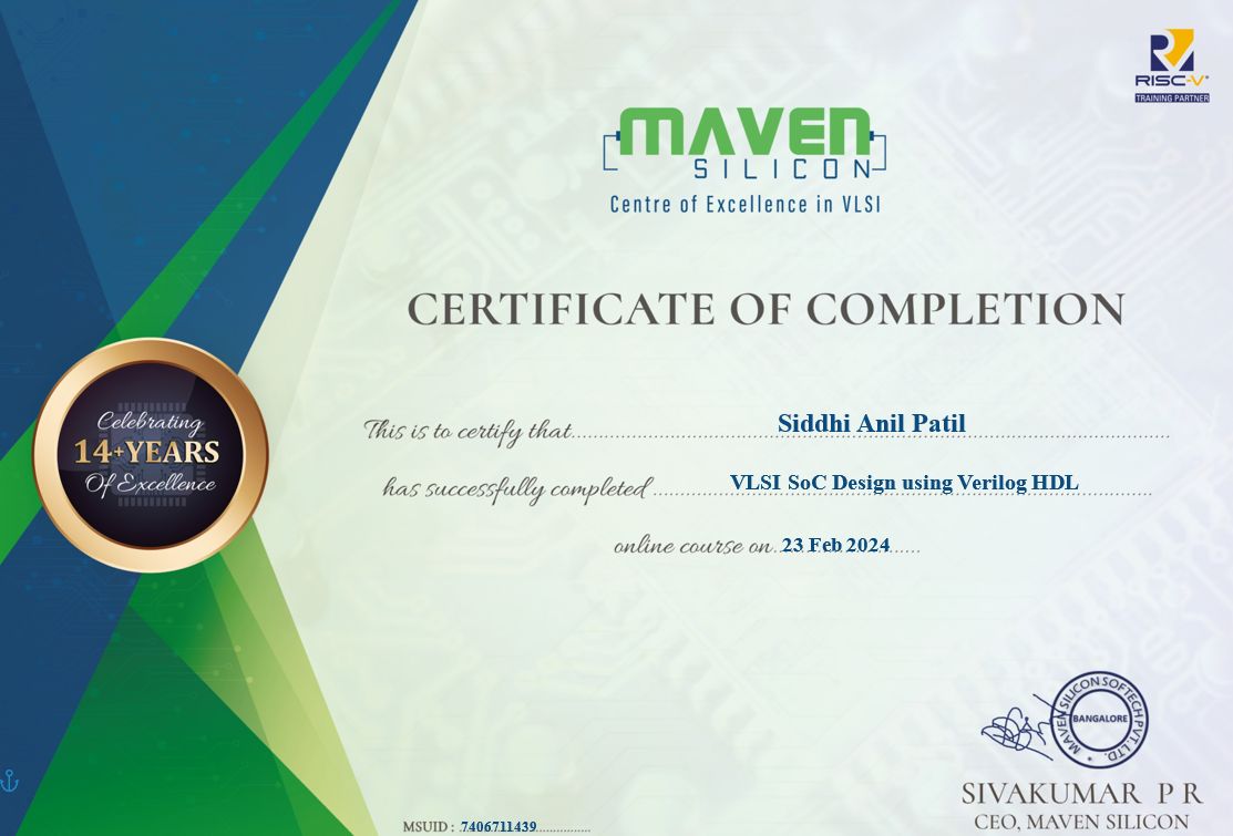 siddhi patil on LinkedIn: #vlsi #verilog #hdl #mavensilicon #vlsidesign ... siddhi patil on LinkedIn: #vlsi #verilog #hdl #mavensilicon #vlsidesign ...