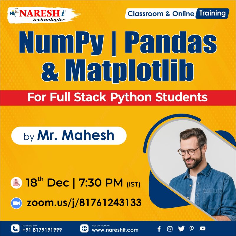 Naresh i Technologies on LinkedIn: #python #programming #coding # ... Naresh i Technologies on LinkedIn: #python #programming #coding # ...