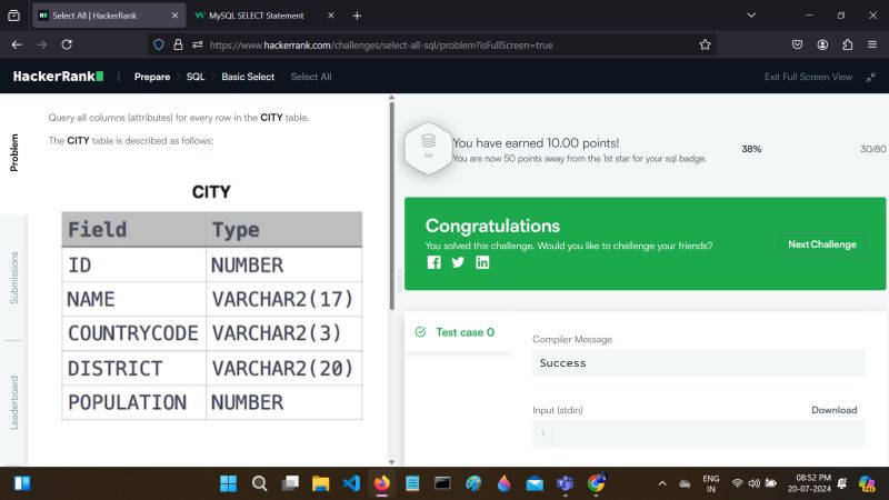 golagana satyavathi on LinkedIn: #sqlchallenge #day1 #competitivecoding ... golagana satyavathi on LinkedIn: #sqlchallenge #day1 #competitivecoding ...