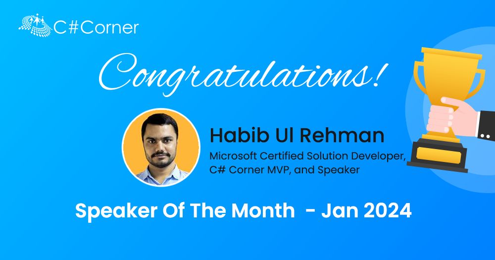 C# Corner on LinkedIn: Habib Ul Rehman C# Corner on LinkedIn: Habib Ul Rehman