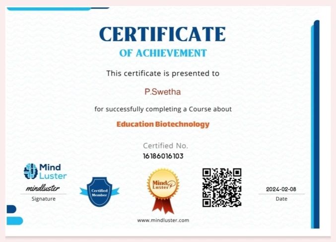 Swetha Pandi on LinkedIn: I have successfully completed my value added ... Swetha Pandi on LinkedIn: I have successfully completed my value added ...