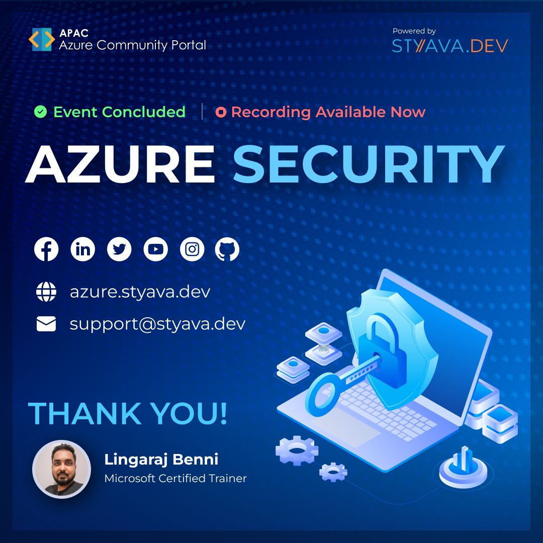STYAVA.DEV on LinkedIn: #azure #azuresecurity #azurecloud #mct STYAVA.DEV on LinkedIn: #azure #azuresecurity #azurecloud #mct
