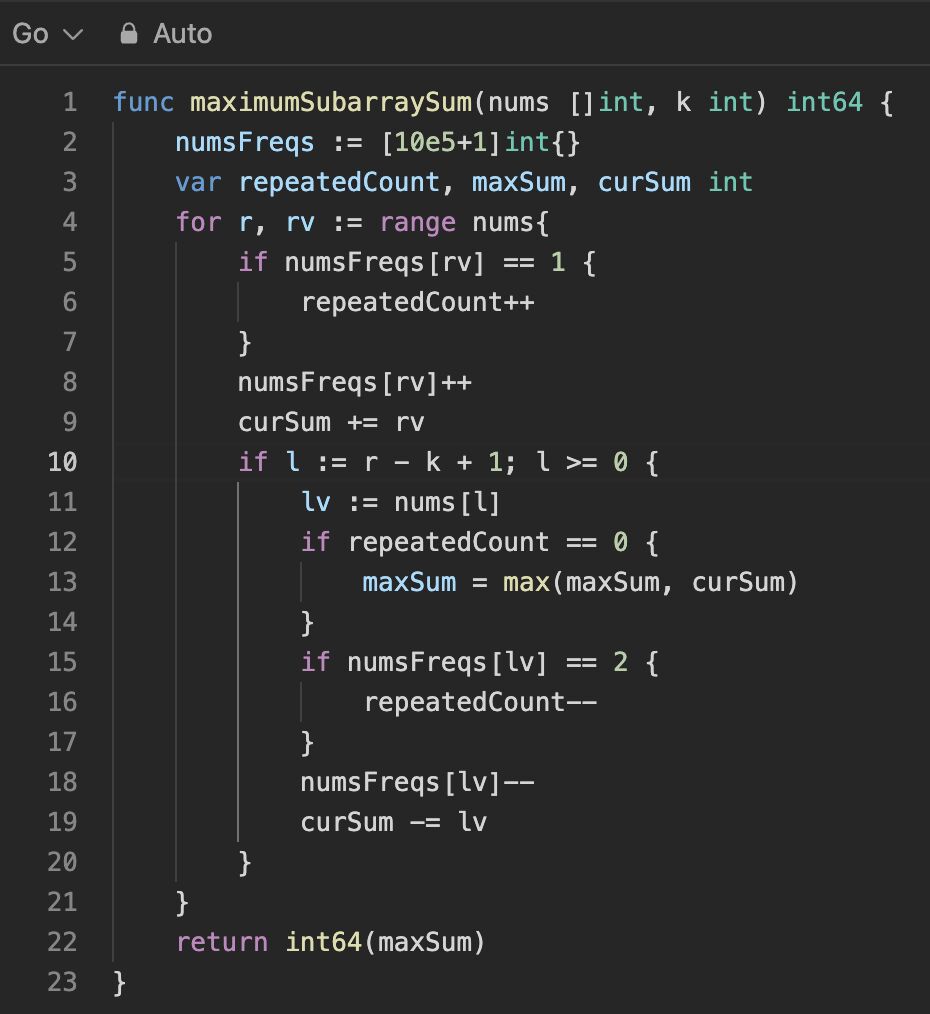 Allen S. on LinkedIn: #golang #leetcode #slidingwindow Allen S. on LinkedIn: #golang #leetcode #slidingwindow