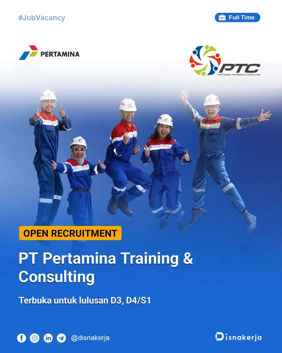 DISNAKERJA on LinkedIn: Lowongan Kerja PT Pertamina Training ... DISNAKERJA on LinkedIn: Lowongan Kerja PT Pertamina Training ...