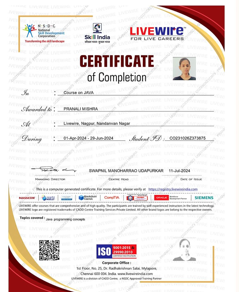 Pranali Mishra on LinkedIn: #corejava #java #programming # ... Pranali Mishra on LinkedIn: #corejava #java #programming # ...