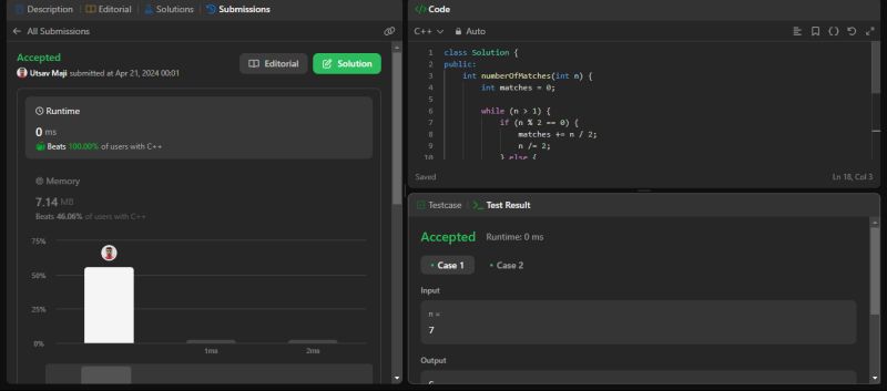 Utsav Maji on LinkedIn: #leetcode #codingjourney #dailycoding #dsa #cpp ... Utsav Maji on LinkedIn: #leetcode #codingjourney #dailycoding #dsa #cpp ...