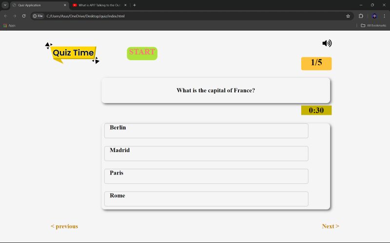 Aman Pandey on LinkedIn: THE QUIZ APPLICATION WEB APP SECOND DAY ... Aman Pandey on LinkedIn: THE QUIZ APPLICATION WEB APP SECOND DAY ...