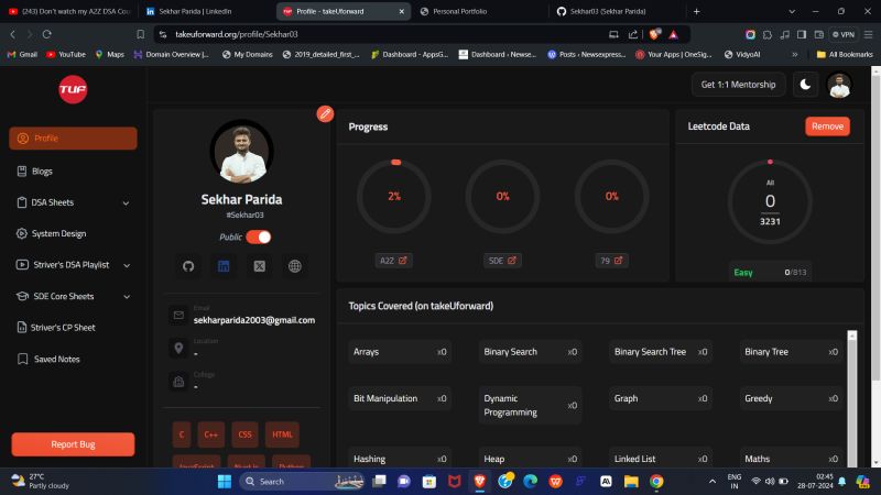 Sekhar Parida on LinkedIn: #dsa #learning #programming #codingjourney # ... Sekhar Parida on LinkedIn: #dsa #learning #programming #codingjourney # ...