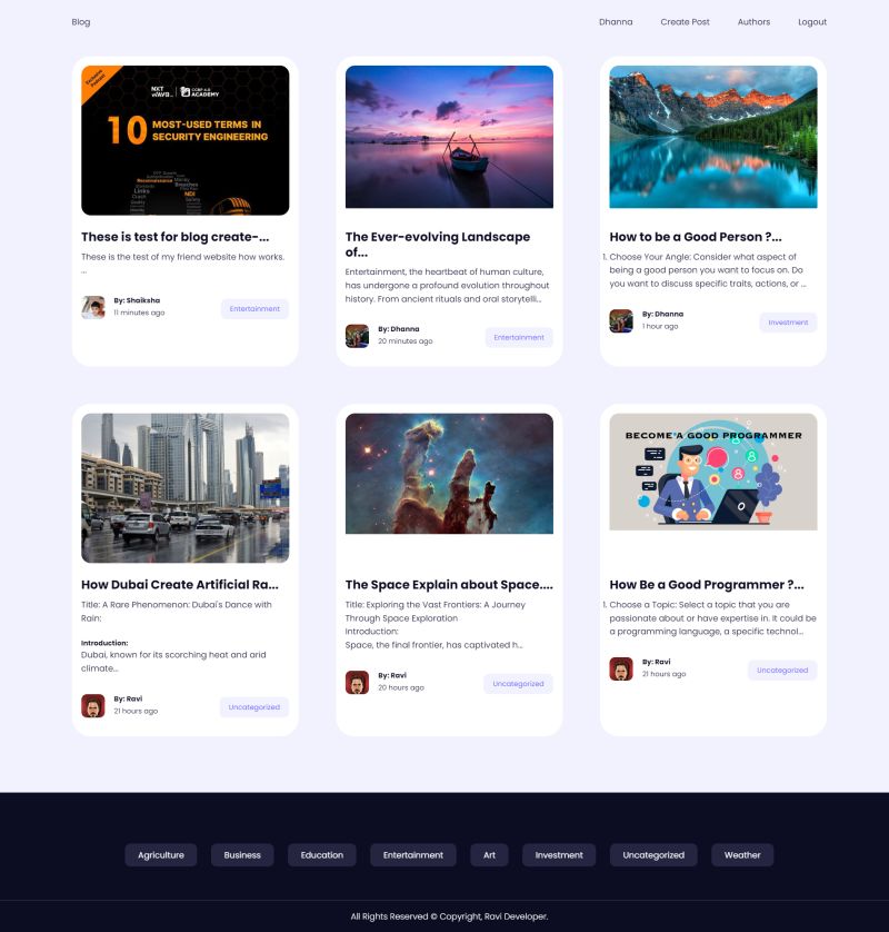 Ravi KUMAR on LinkedIn: This is my new MERN stack Blog application. 👉 ... Ravi KUMAR on LinkedIn: This is my new MERN stack Blog application. 👉 ...