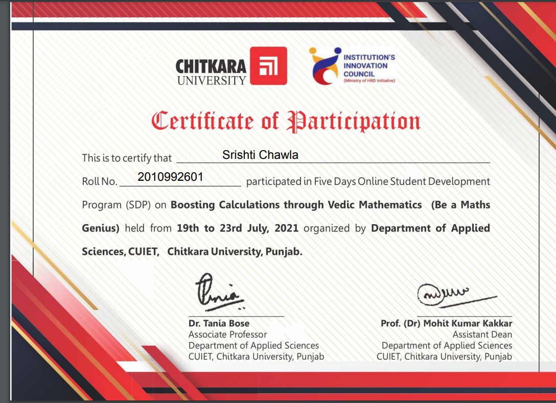 Srishti Chawla posted on LinkedIn Srishti Chawla posted on LinkedIn