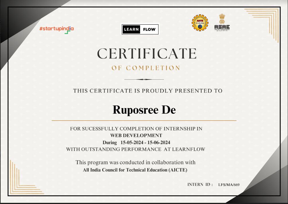 Ruposree De on LinkedIn: #html #css #javascript Ruposree De on LinkedIn: #html #css #javascript