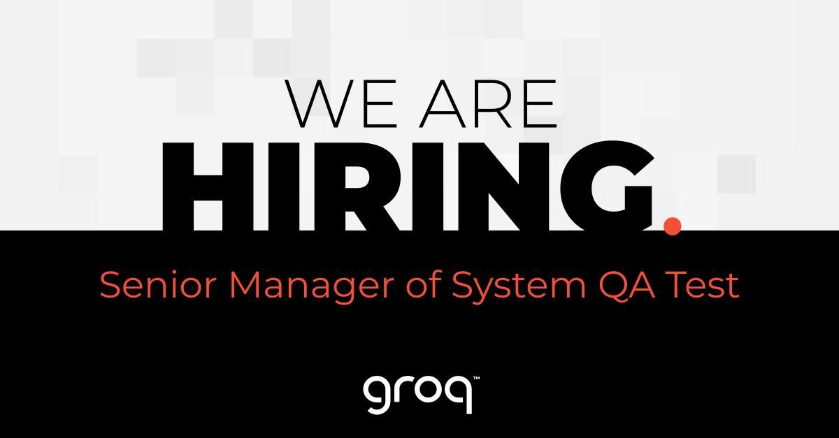 Groq on LinkedIn: #hiring #ai #hiringtoptalent #hiringnow Groq on LinkedIn: #hiring #ai #hiringtoptalent #hiringnow