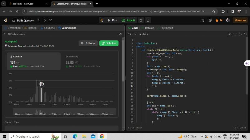 Munmun Paul on LinkedIn: #leetcode #dailychallenge #codingskills Munmun Paul on LinkedIn: #leetcode #dailychallenge #codingskills