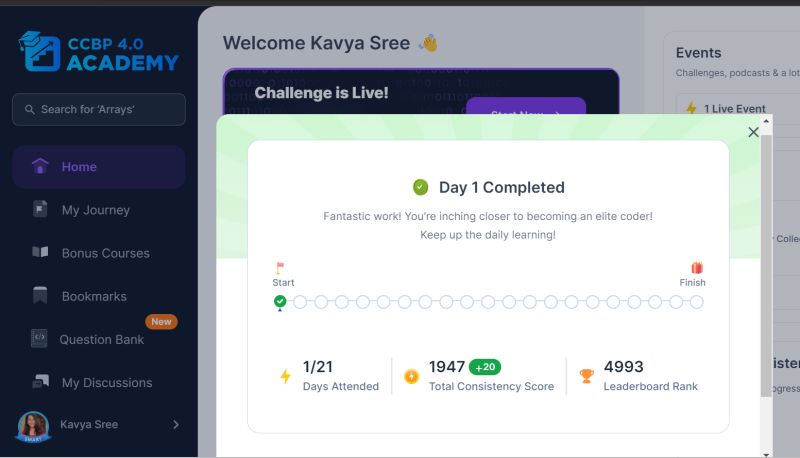 Paspunoori Kavyasree on LinkedIn: #nxtcode #codeeveryday #challenge # ... Paspunoori Kavyasree on LinkedIn: #nxtcode #codeeveryday #challenge # ...