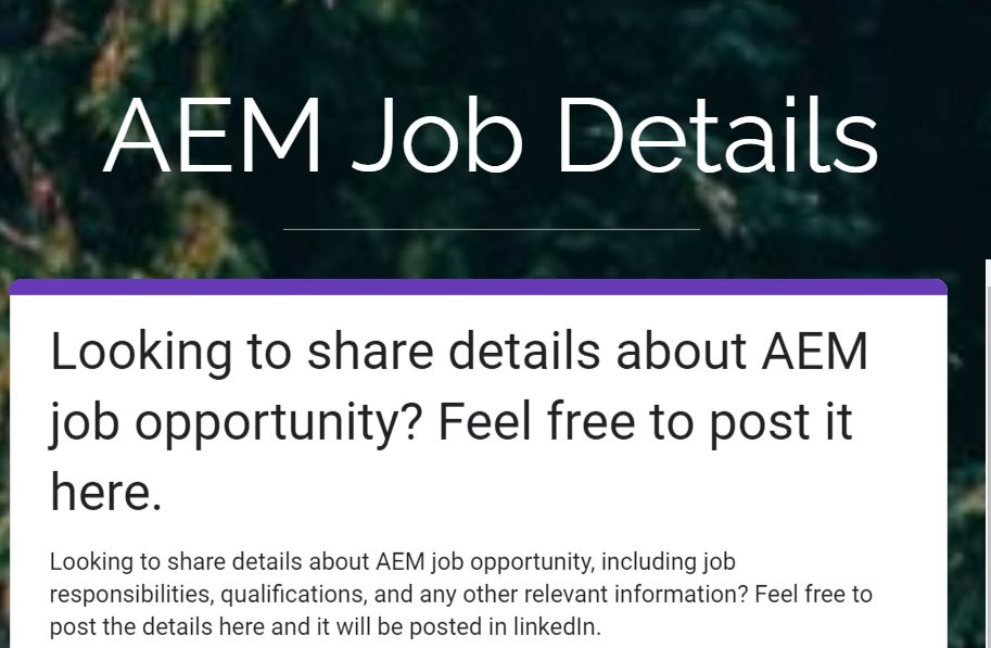 AEM Coders Hub on LinkedIn: AEM Coders Hub AEM Coders Hub on LinkedIn: AEM Coders Hub