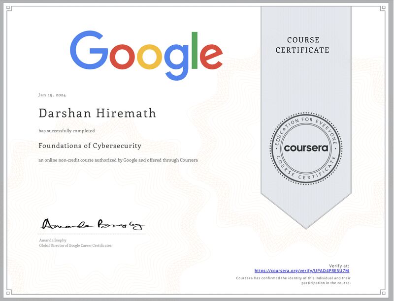 Darshan Hiremath on LinkedIn: I’m happy to share that I’ve obtained a ... Darshan Hiremath on LinkedIn: I’m happy to share that I’ve obtained a ...