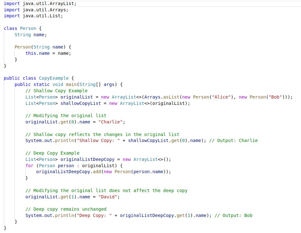 Naveen Metta on LinkedIn: #java #shallowcopy #deepcopy #oops #corejava ... Naveen Metta on LinkedIn: #java #shallowcopy #deepcopy #oops #corejava ...