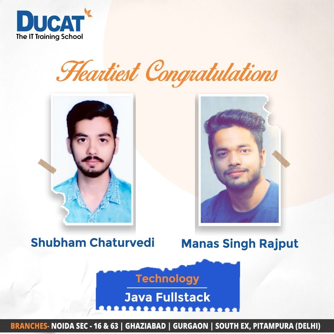 Ducat India on LinkedIn: #ducat #ducatindia #placed #placedstudents # ... Ducat India on LinkedIn: #ducat #ducatindia #placed #placedstudents # ...