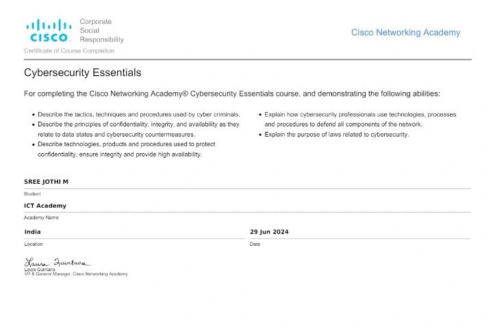 SreeJothi Mohan on LinkedIn: #cybersecurity #cisconetworkingacademy # ... SreeJothi Mohan on LinkedIn: #cybersecurity #cisconetworkingacademy # ...