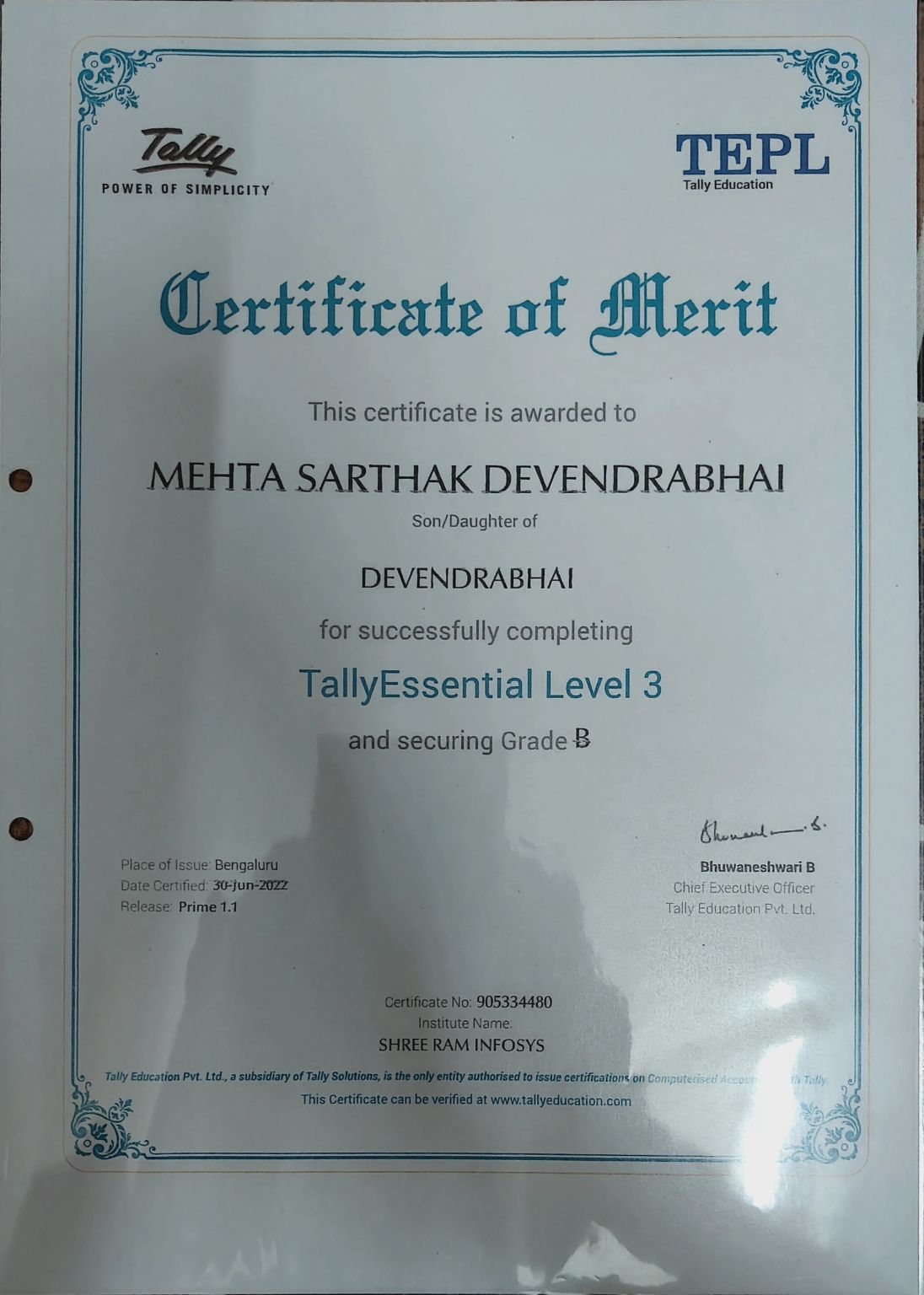 Sarthak Mehta on LinkedIn: COMPLETED TALLY PRIME 2.0 ON 30/6/2022, WITH ... Sarthak Mehta on LinkedIn: COMPLETED TALLY PRIME 2.0 ON 30/6/2022, WITH ...