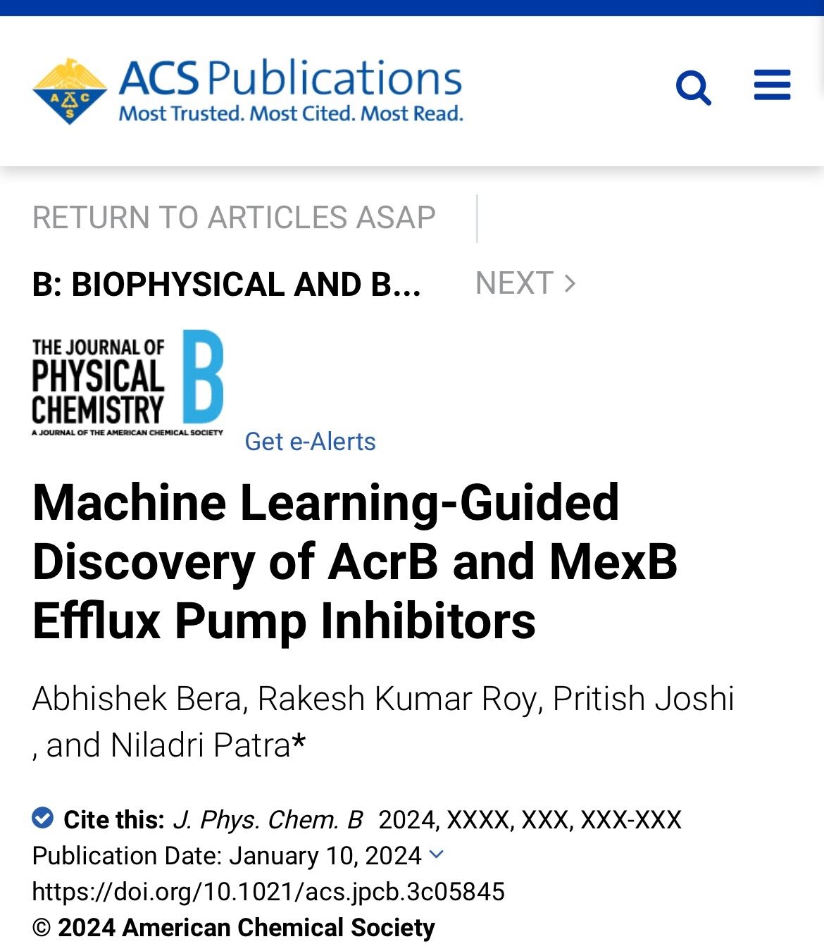 Our research on multidrug efflux pumps | Pritish Joshi posted on the ... Our research on multidrug efflux pumps | Pritish Joshi posted on the ...