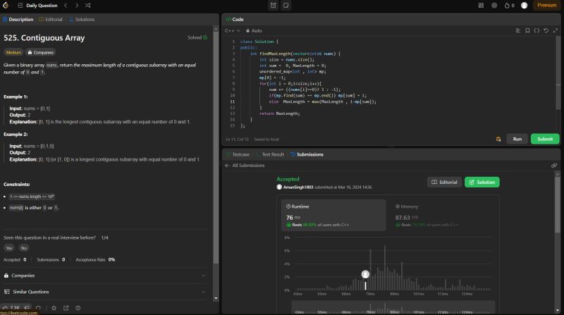 Aman Singh on LinkedIn: #365daysofcodechallenge #leetcode #algorithm # ... Aman Singh on LinkedIn: #365daysofcodechallenge #leetcode #algorithm # ...