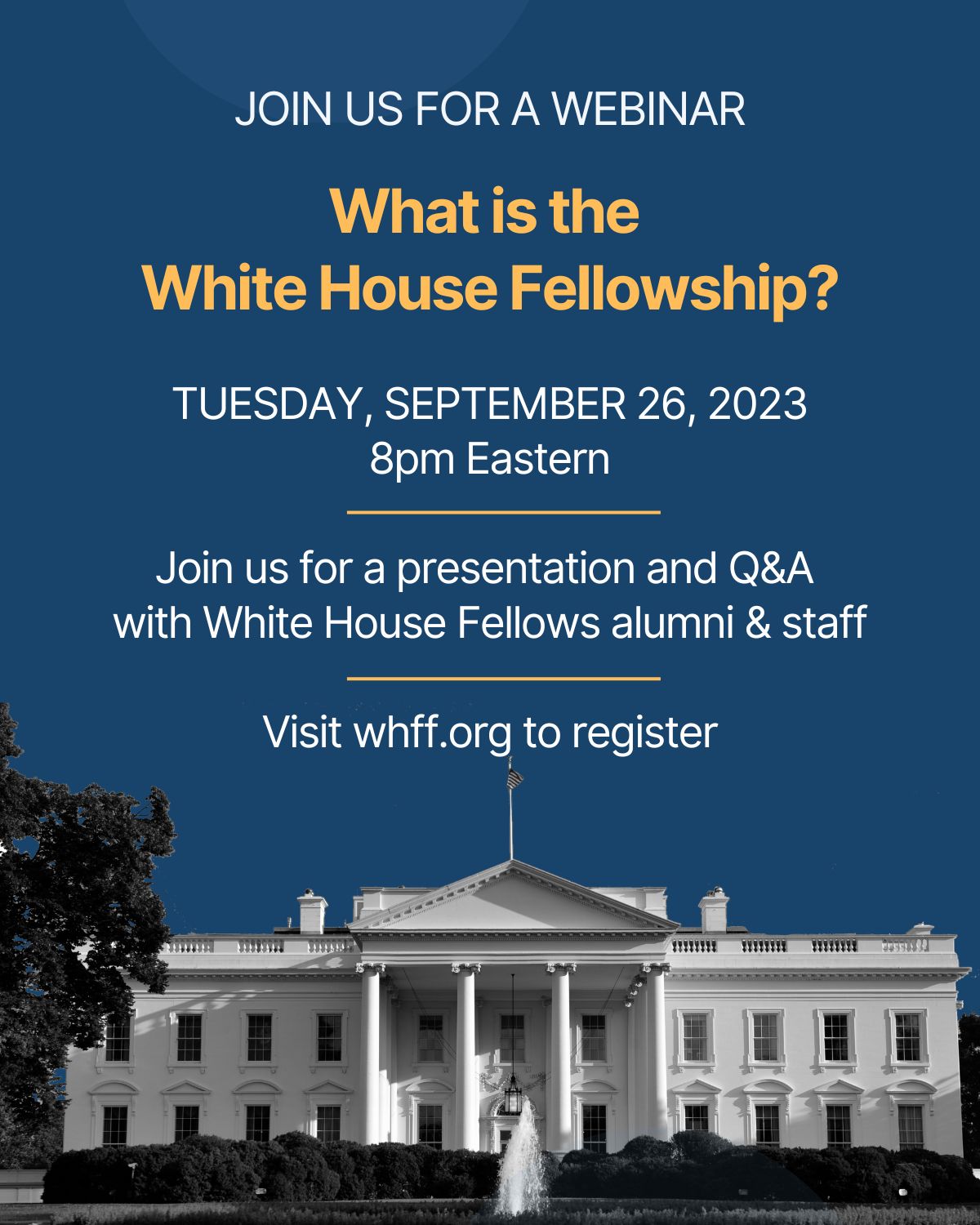 White House Fellows Foundation & Association on LinkedIn: 📢 UPCOMING ... White House Fellows Foundation & Association on LinkedIn: 📢 UPCOMING ...