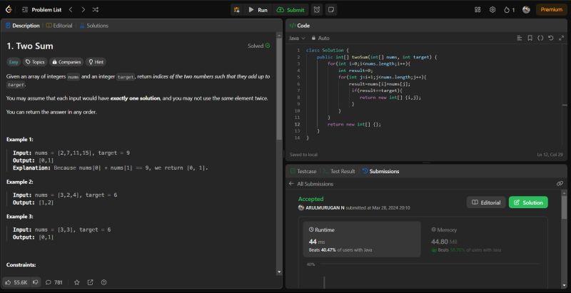 ARULMURUGAN N on LinkedIn: #problemsolving #100daysofcode #leetcode # ... ARULMURUGAN N on LinkedIn: #problemsolving #100daysofcode #leetcode # ...