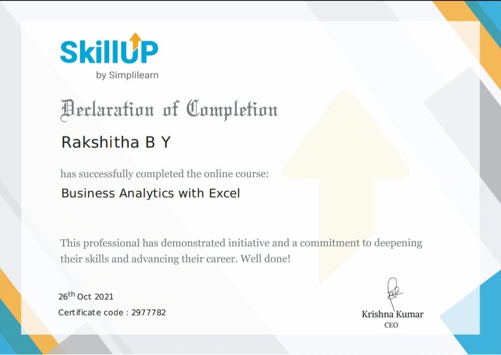 Rakshitha B Y on LinkedIn: #excel Rakshitha B Y on LinkedIn: #excel