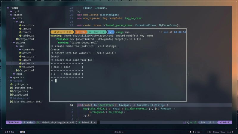 Anjishnu Ganguly on LinkedIn: Presenting RDB a toy sql database written ... Anjishnu Ganguly on LinkedIn: Presenting RDB a toy sql database written ...