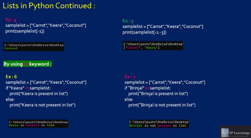Srinivas Shalivahana's on LinkedIn: #splearnings #python # ... Srinivas Shalivahana's on LinkedIn: #splearnings #python # ...