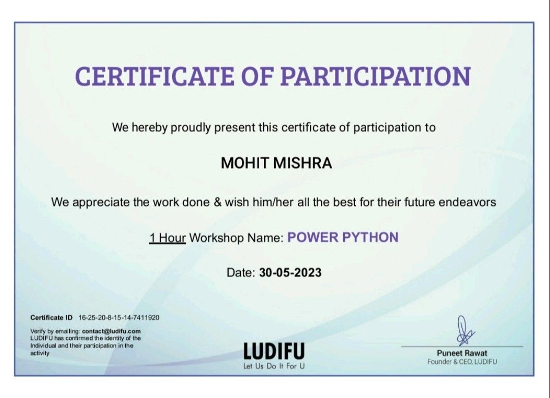 Mohit Mishra on LinkedIn: #power #python Mohit Mishra on LinkedIn: #power #python