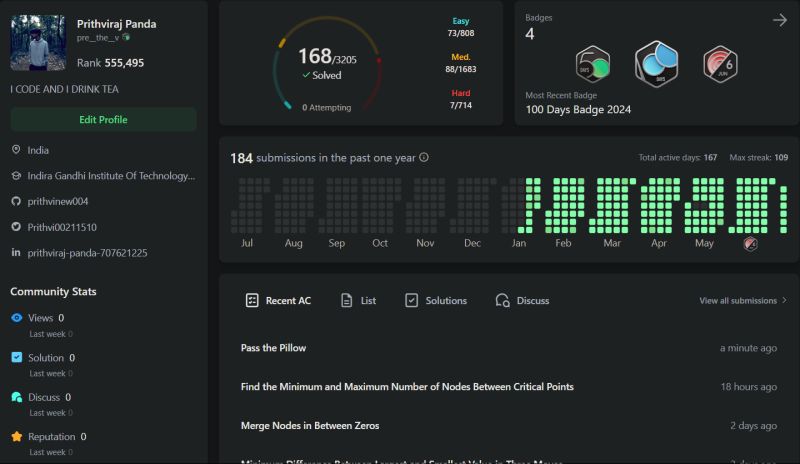 Prithviraj Panda on LinkedIn: #leetcode #codenewbie #dsa #cpp # ... Prithviraj Panda on LinkedIn: #leetcode #codenewbie #dsa #cpp # ...