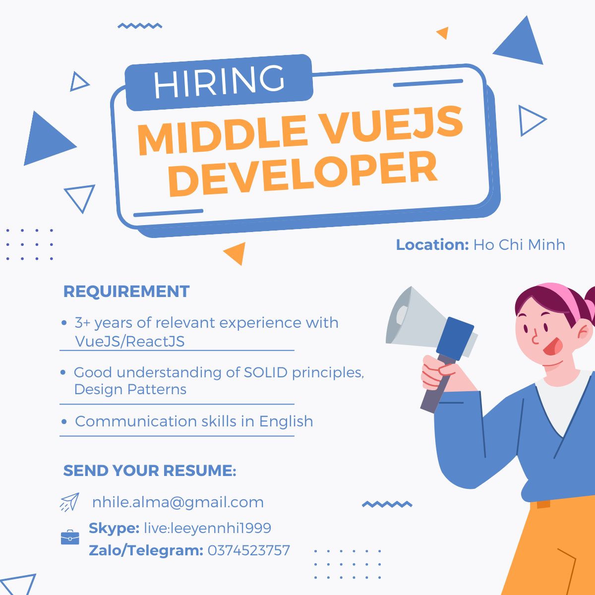 Nhi Le (Alma) on LinkedIn: #middle #vuejs #reactjs #finance Nhi Le (Alma) on LinkedIn: #middle #vuejs #reactjs #finance