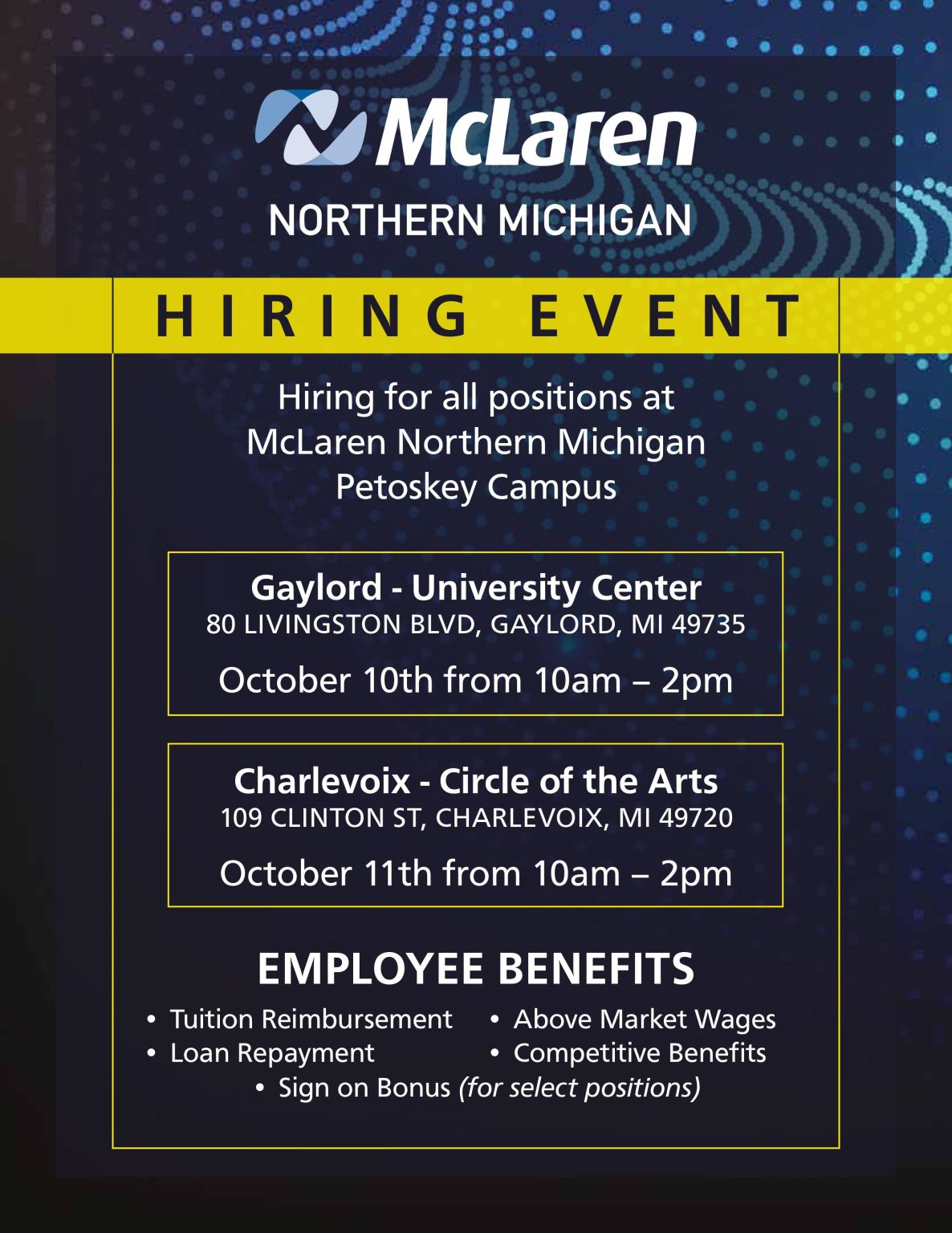 Kristi Heino on LinkedIn: McLaren Northern is having a Hiring event ... Kristi Heino on LinkedIn: McLaren Northern is having a Hiring event ...