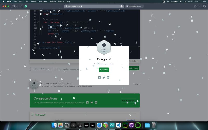 Baibhab Adhikari on LinkedIn: #hackerrank #python #coding #milestone # ... Baibhab Adhikari on LinkedIn: #hackerrank #python #coding #milestone # ...