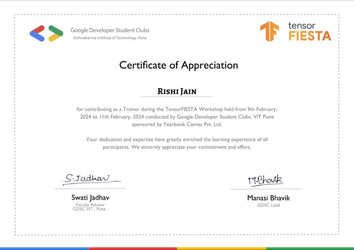 Rishi Jain on LinkedIn: #gdsc #tensorfiesta #vitpune #workshop # ... Rishi Jain on LinkedIn: #gdsc #tensorfiesta #vitpune #workshop # ...