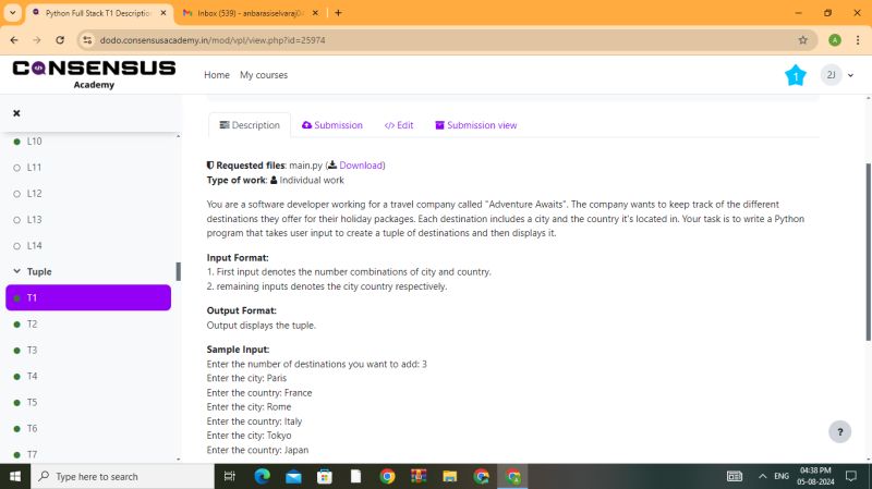 Anbarasi S on LinkedIn: #python #programming #tuples #consensusacademy ... Anbarasi S on LinkedIn: #python #programming #tuples #consensusacademy ...