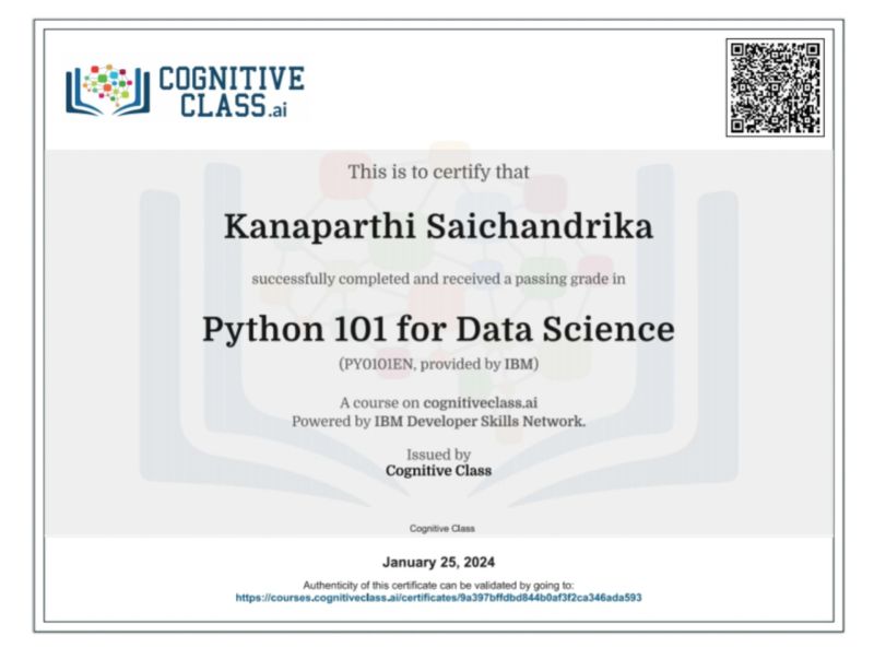 Kanaparthi Sai chandrika on LinkedIn: #ibm #python Kanaparthi Sai chandrika on LinkedIn: #ibm #python