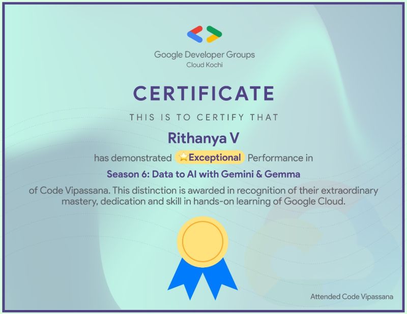 RITHANYA VENKATACHALAM on LinkedIn: #gdsc #google RITHANYA VENKATACHALAM on LinkedIn: #gdsc #google