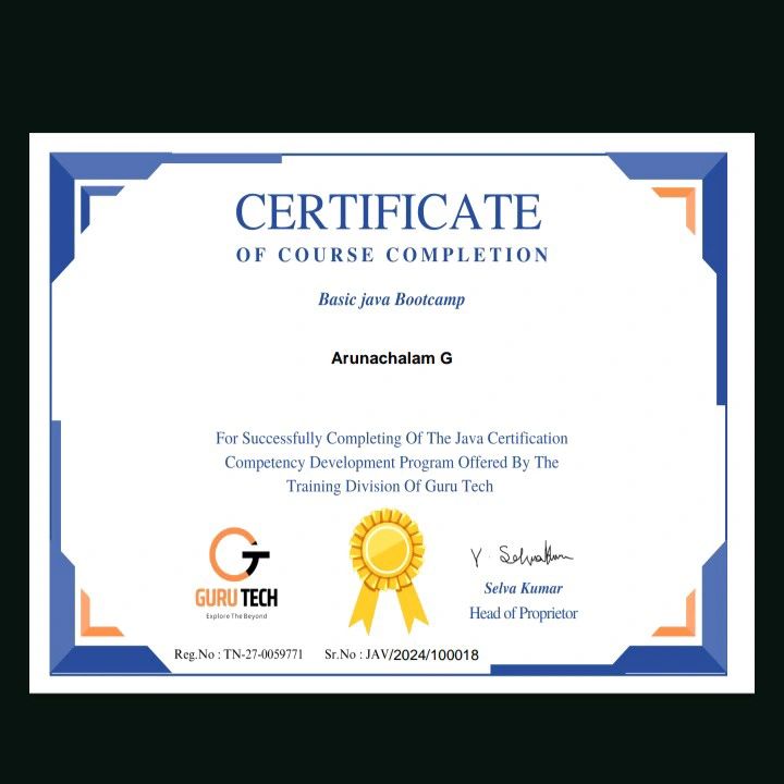 Arunachalam g on LinkedIn: #java #programming #learning # ... Arunachalam g on LinkedIn: #java #programming #learning # ...